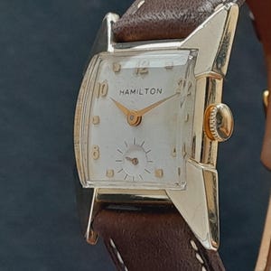 1955 Hamilton CLARK Vintage Watch 10k Gold Filled, Manual Wind ...