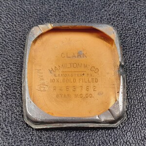 1955 Hamilton CLARK Vintage Watch 10k Gold Filled, Manual Wind ...