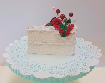 Red and Green Cake | Etsy