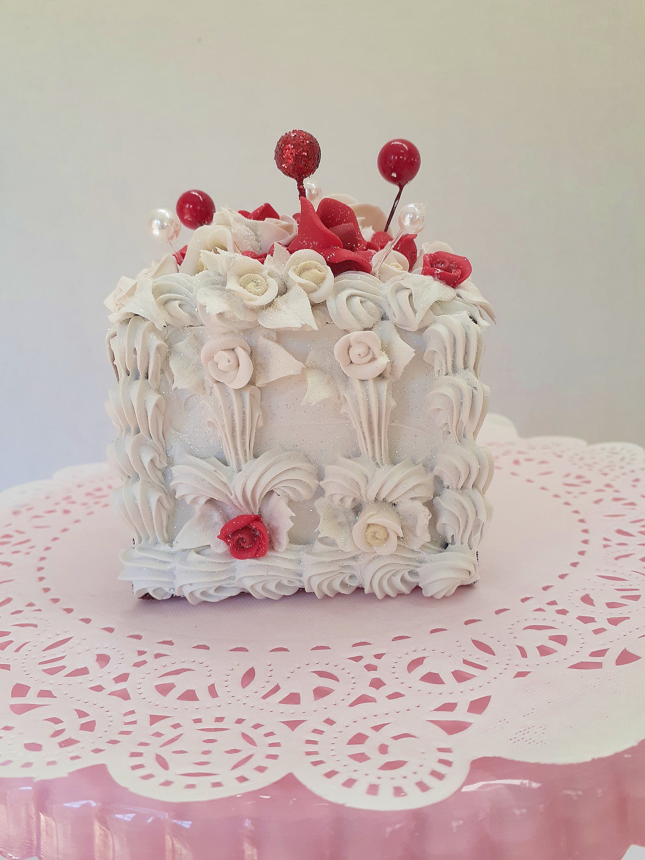 Red Velvet Fake Cake Slice - Etsy