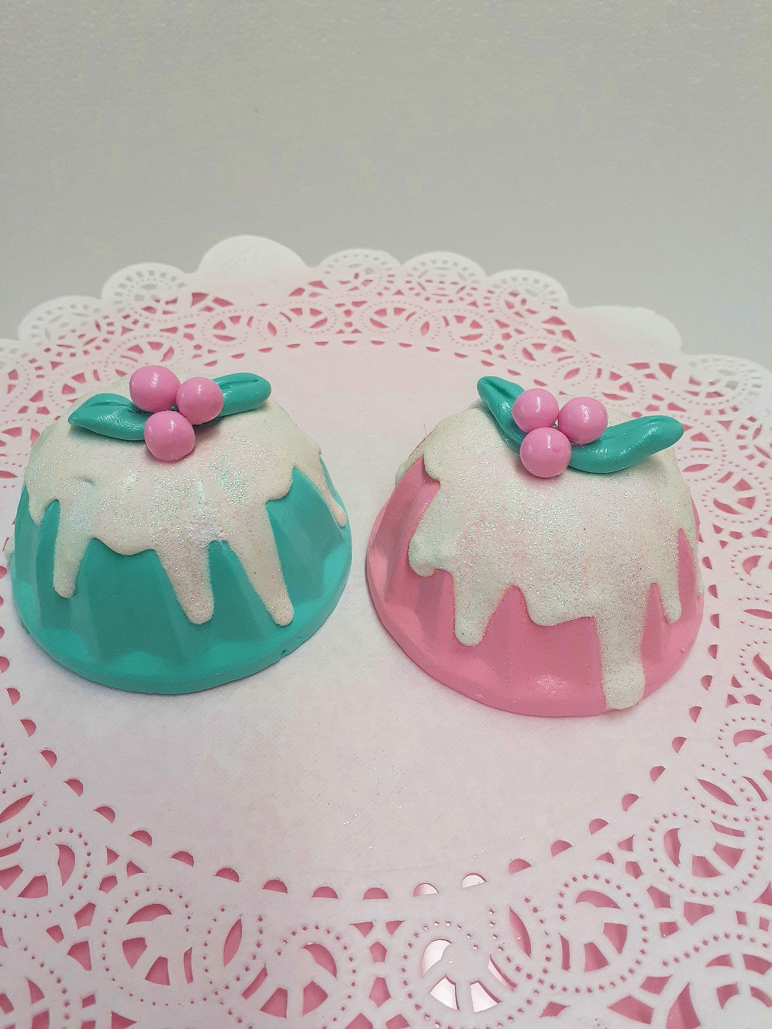 Shabby Chic Figgy Pudding fake mini bundt cake | Etsy