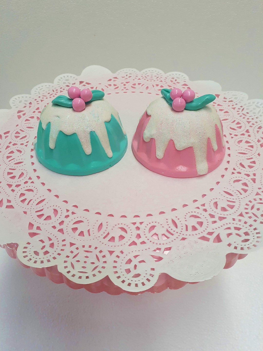 Shabby Chic Figgy Pudding Fake Mini Bundt Cake - Etsy