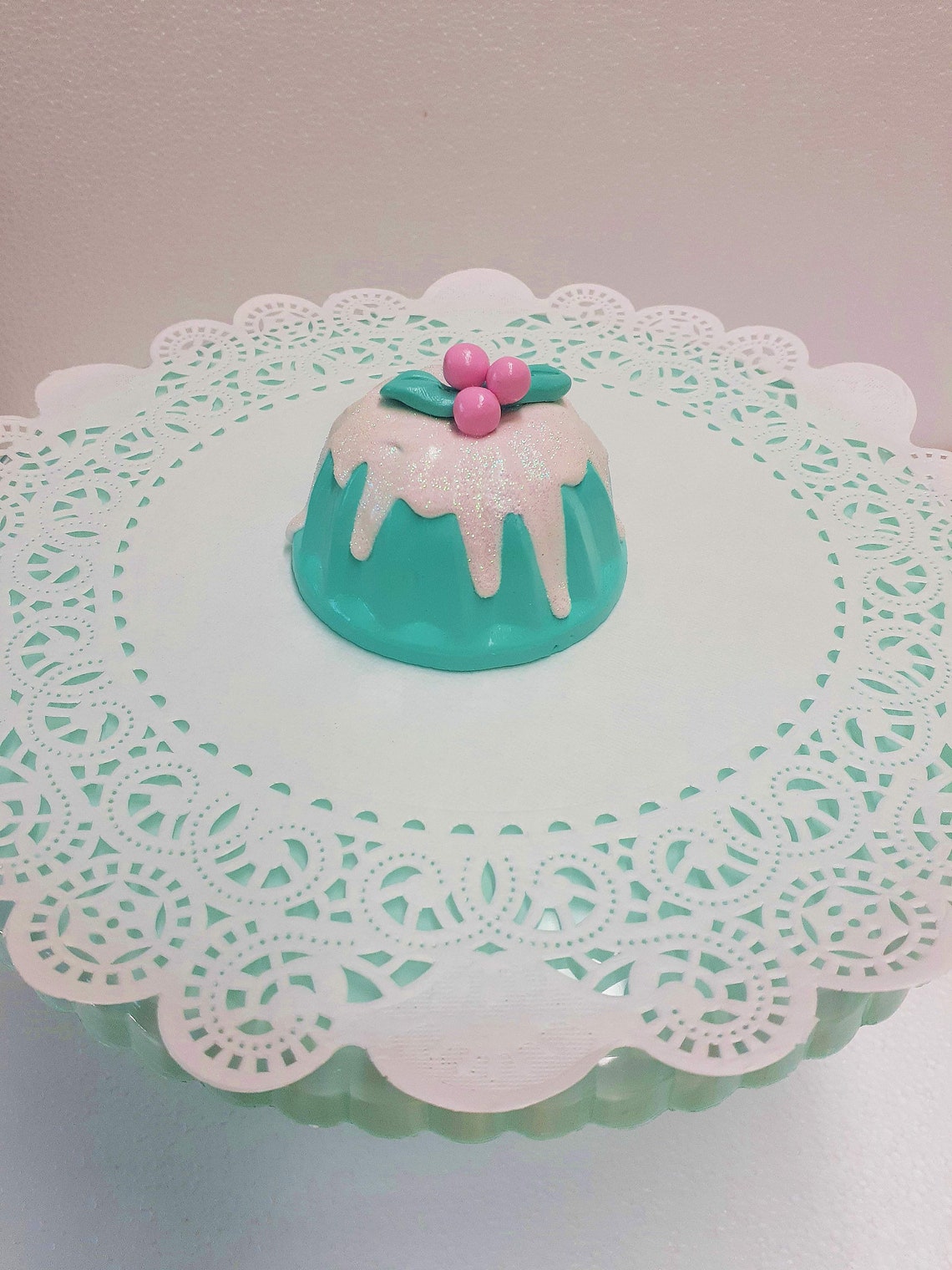 Shabby Chic Figgy Pudding Fake Mini Bundt Cake - Etsy