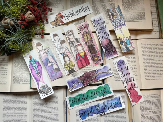 Stranger Things Bookmarks - Etsy