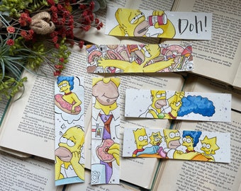 Simpsons Bookmark - Etsy