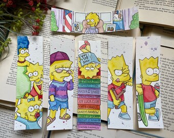 Simpsons Bookmark - Etsy