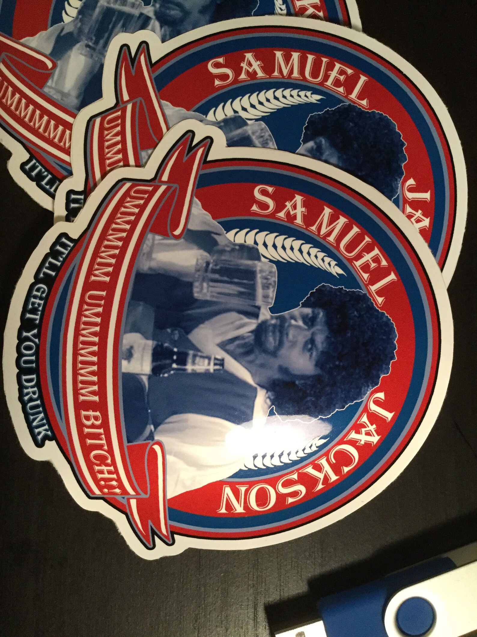 Samuel Jackson Beer Sticker - Etsy
