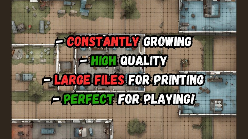 Apocalyptic Battlemaps for All Your Needs Bundle of Various Maps in ...