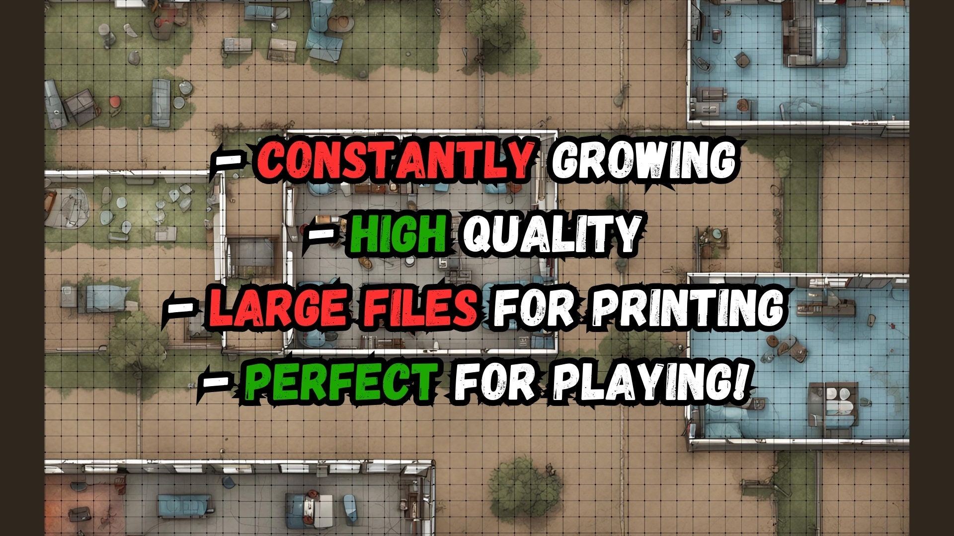 Apocalyptic Battlemaps for All Your Needs Bundle of Various Maps in ...