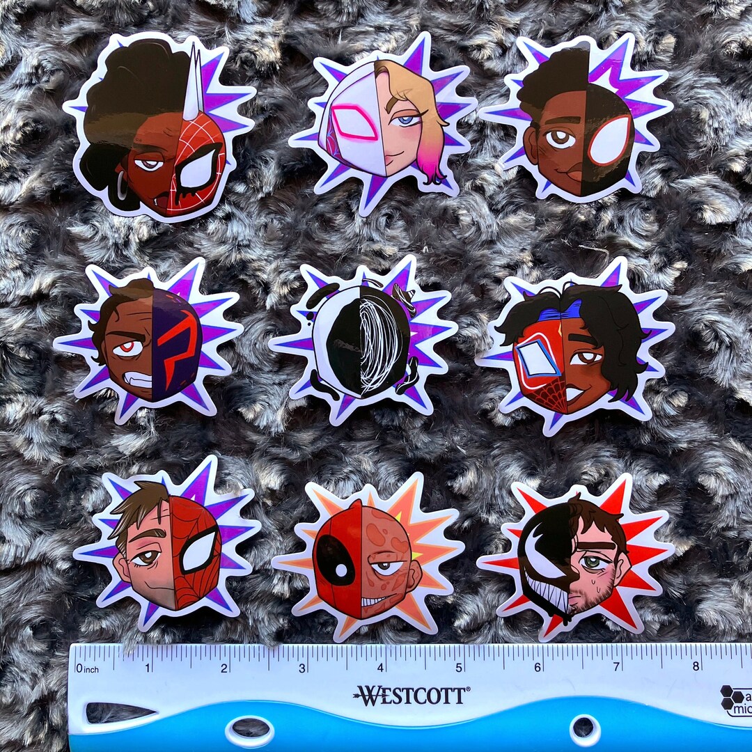 Spiderverse Glossy Stickers - Etsy