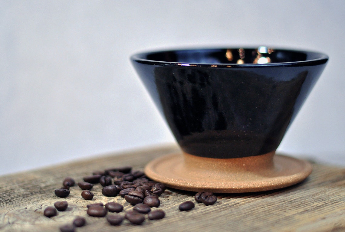 Ceramic Coffee Pour-over Modern Rustic Stoneware Coffee | Etsy