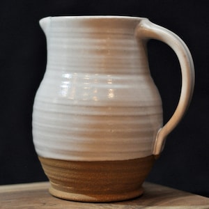 Farmhouse Pitcher | Ceramic Pitcher | Modern Rustic Stoneware - Etsy