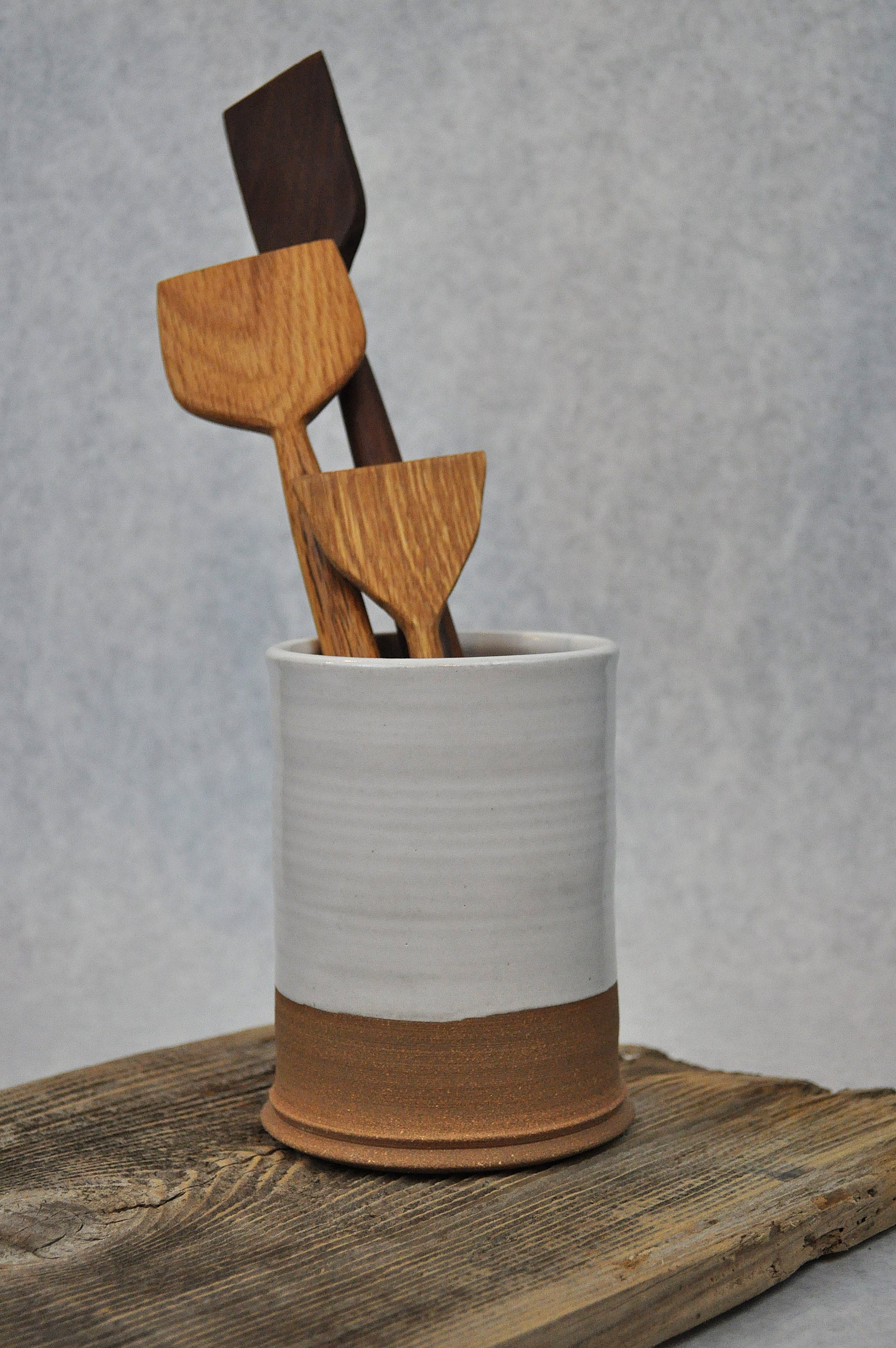 Ceramic Crock Kitchen Utensil And/or Succulent Holder - Etsy