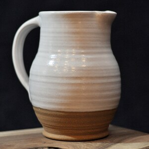 Farmhouse Pitcher | Ceramic Pitcher | Modern Rustic Stoneware - Etsy