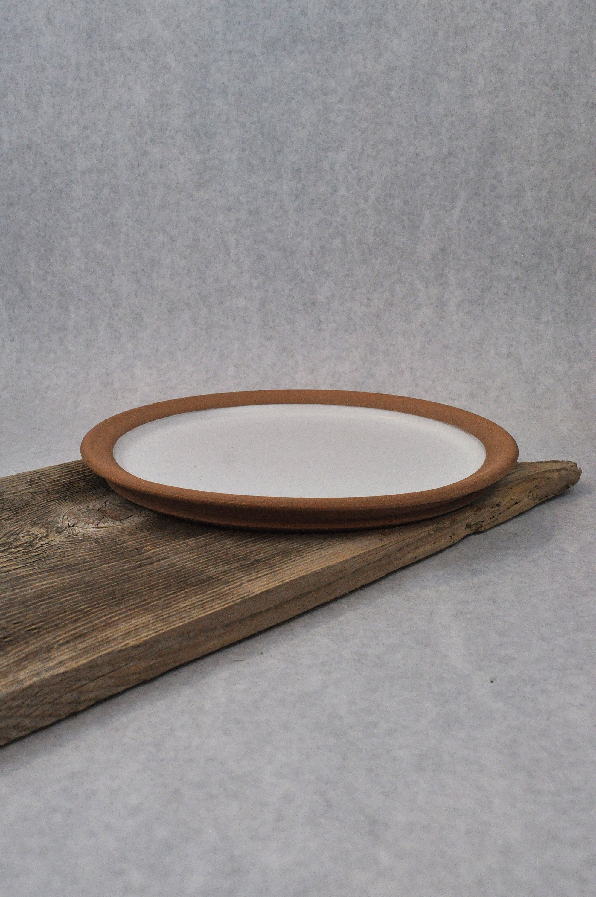 Modern Rustic Dinnerware Farmhouse Plate White Stoneware | Etsy