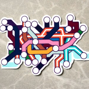 London Tube Map Vinyl Sticker Set | Glossy | Die Cut | Underground ...