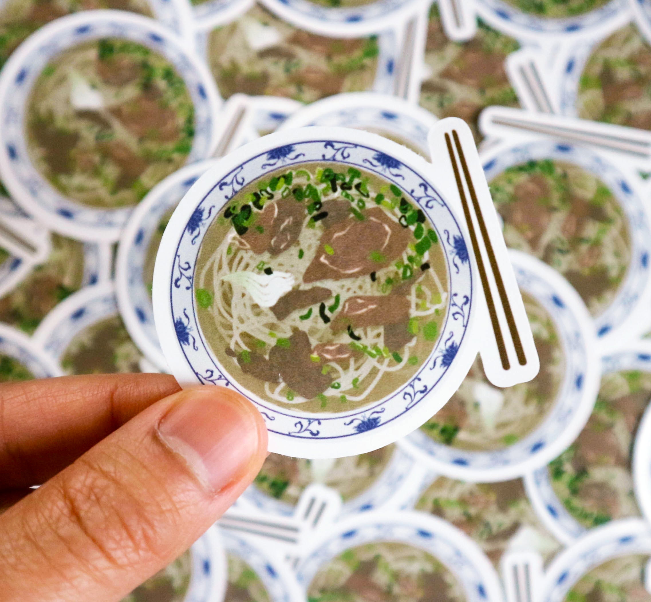 Love You Pho Real Greeting Card and Sticker Set Handmade - Etsy Canada