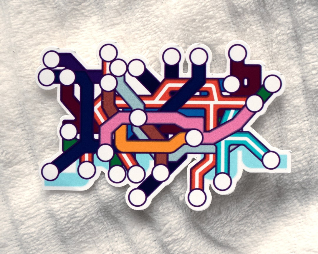 London Tube Map Vinyl Sticker Set | Glossy | Die Cut | Underground ...