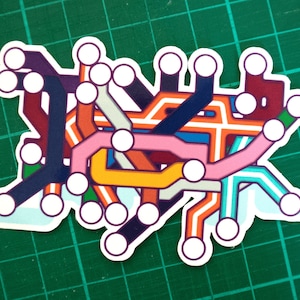 London Tube Map Vinyl Sticker Set | Glossy | Die Cut | Underground ...