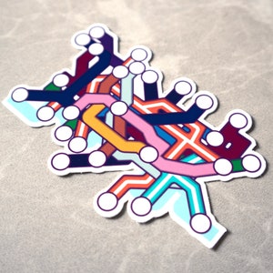 London Tube Map Vinyl Sticker Set | Glossy | Die Cut | Underground ...