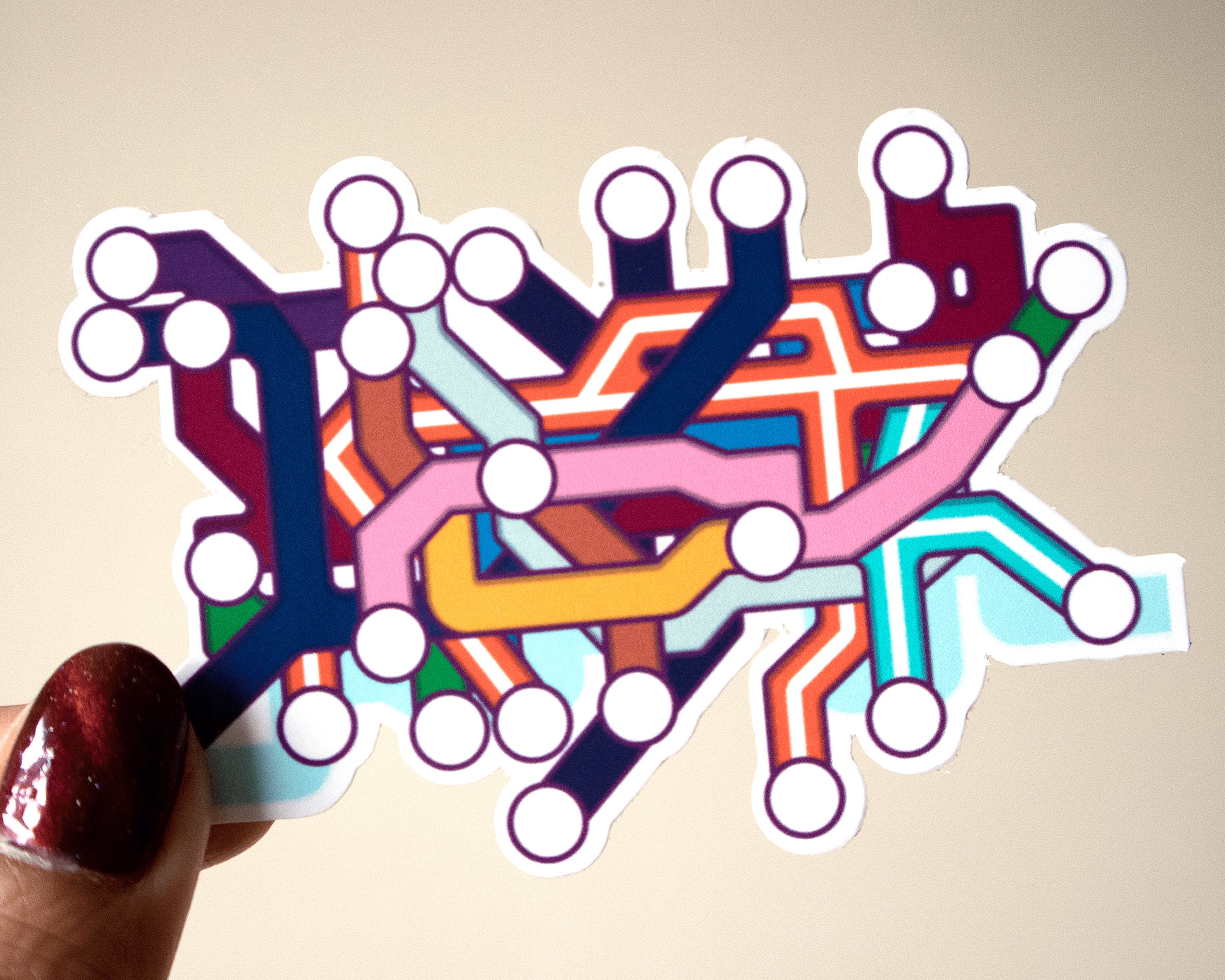 London Tube Map Vinyl Sticker Set Glossy Die Cut - Etsy UK