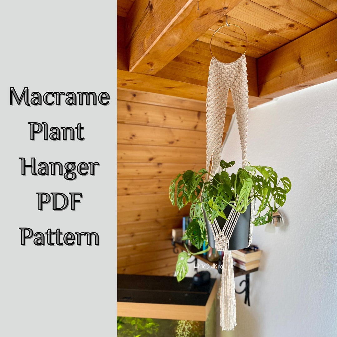 DIY Macrame Plant Hanger PDF Pattern Macramé Pattern - Etsy