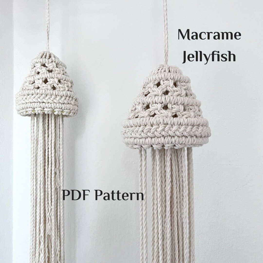 Jellyfish Macrame DIY Pattern Macrame PDF Pattern Step by - Etsy