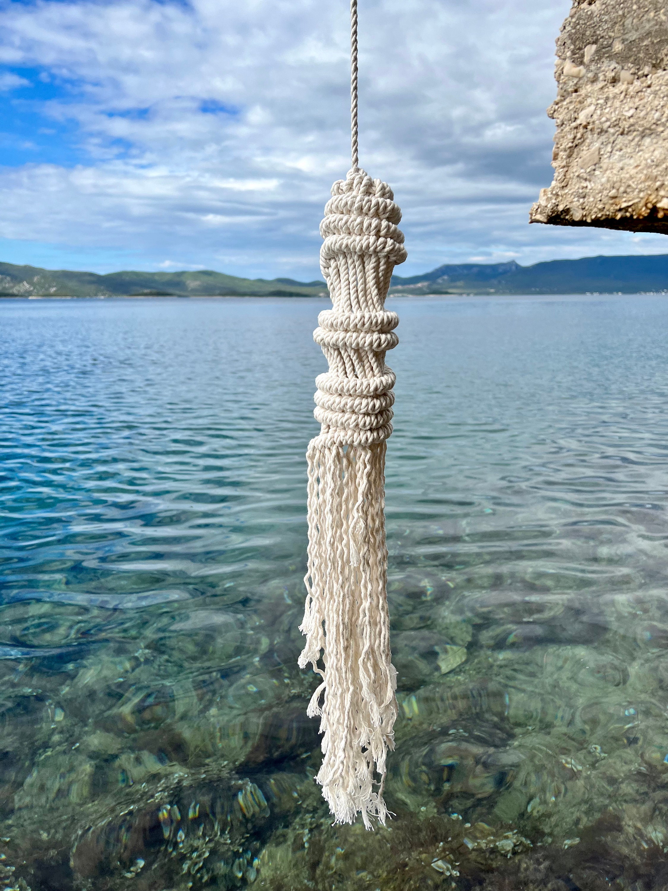 Macrame Jellyfish PDF Pattern, Ocean Creatures Art, 3D Fiber Art ...