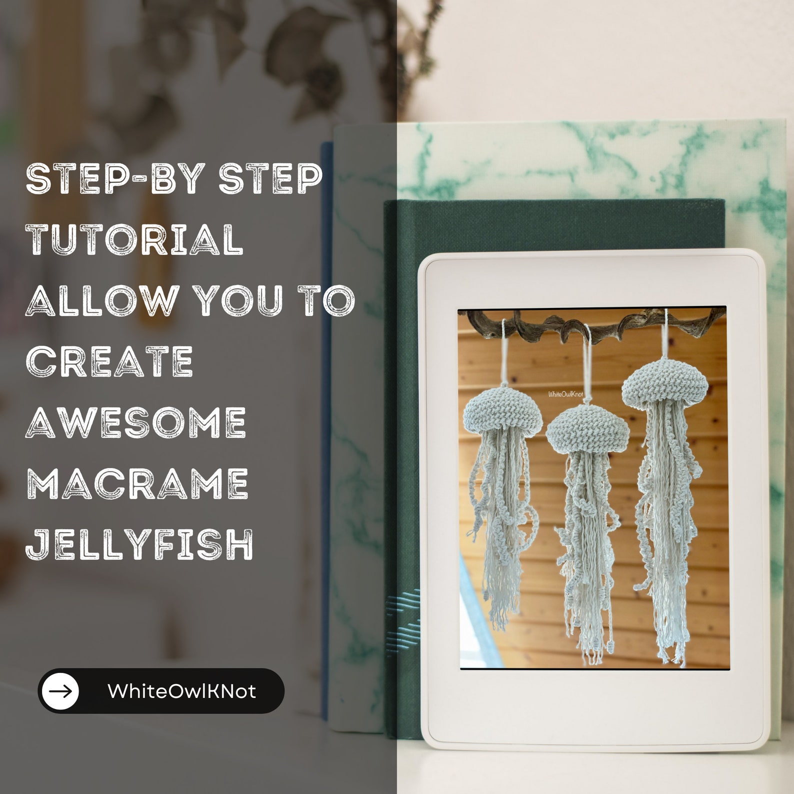 DIY Pattern Macrame Jellyfish, Macrame PDF Pattern, Step by Step ...