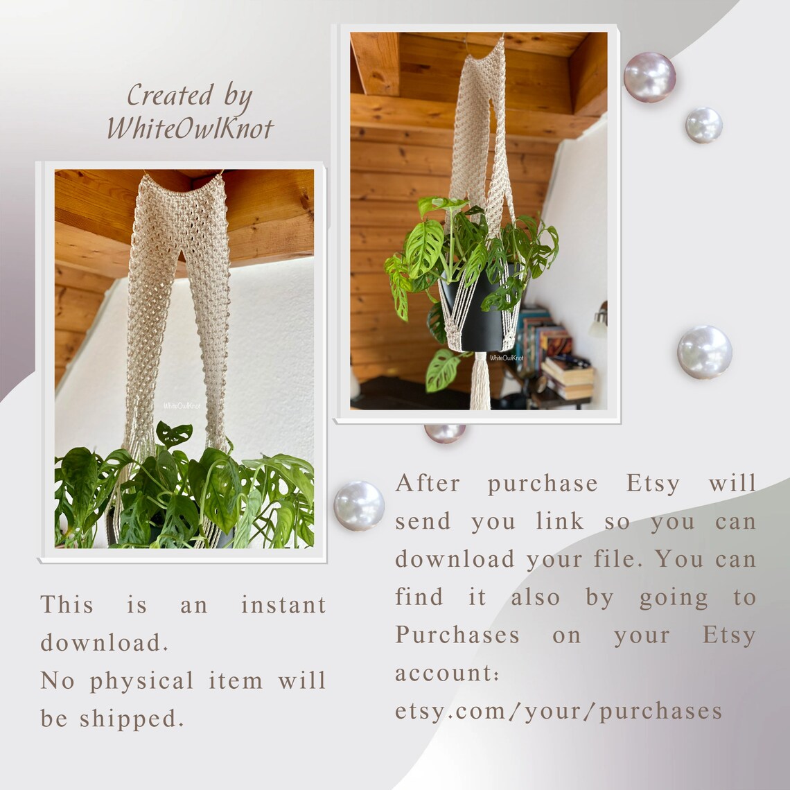 DIY Macrame Plant Hanger PDF Pattern Macramé Pattern - Etsy