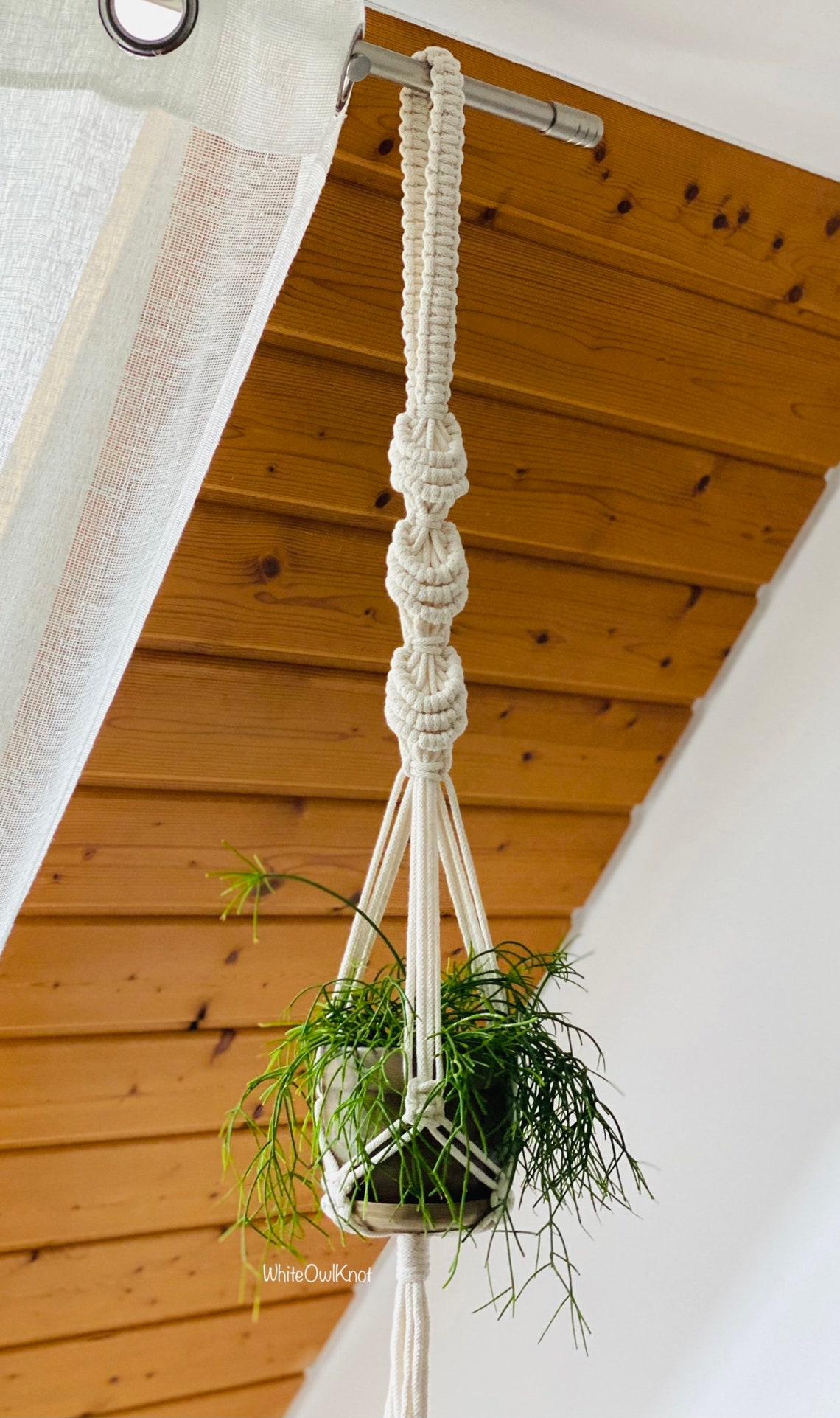 DIY Macrame Plant Hanger PDF Pattern Shells Hanging Planter - Etsy