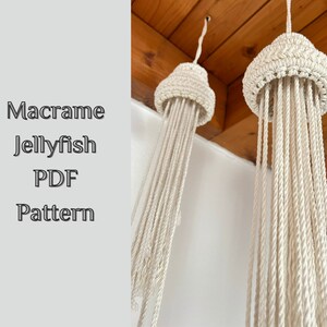 Jellyfish Macrame DIY Pattern Macrame PDF Pattern Step by - Etsy