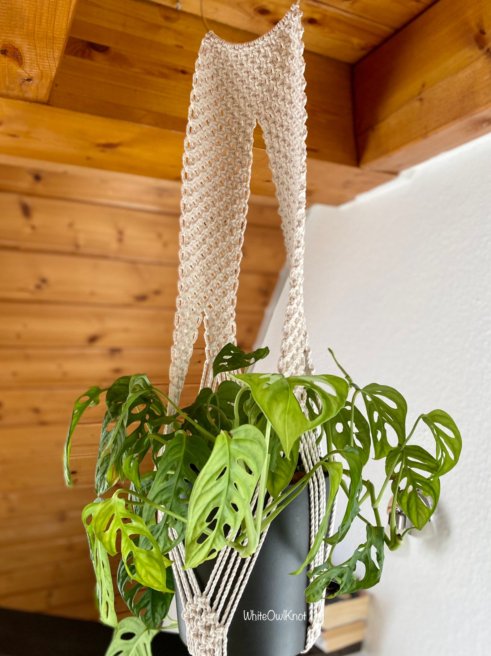 DIY Macrame Plant Hanger PDF Pattern, Macramé Pattern Beginner, DIY ...