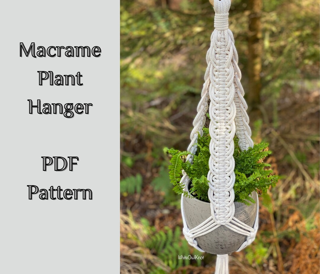 PDF Pattern Macrame Plant Hanger Macramé Pattern for - Etsy