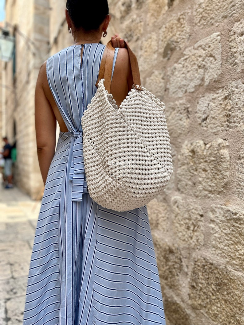 Macrame Bag PDF Pattern, DIY Macrame Boho Purse, Handbag Pattern ...