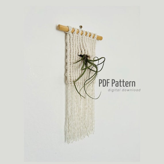 Macrame Air Plant Holder PDF Pattern Macrame Plant Hanger - Etsy