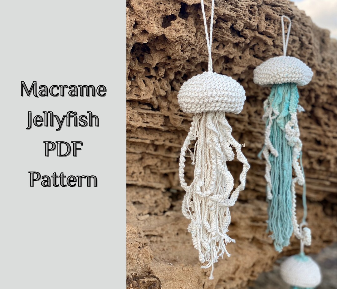 DIY Pattern Macrame Jellyfish Macrame PDF Pattern Step by - Etsy