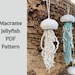 Macrame Jellyfish PDF Pattern Ocean Creatures Art 3D Fiber - Etsy