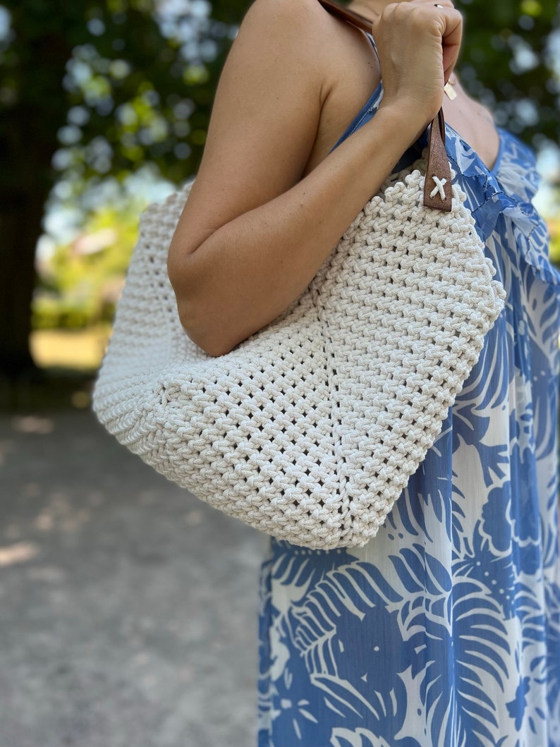 Macrame Bag PDF Pattern DIY Macrame Boho Purse Handbag - Etsy