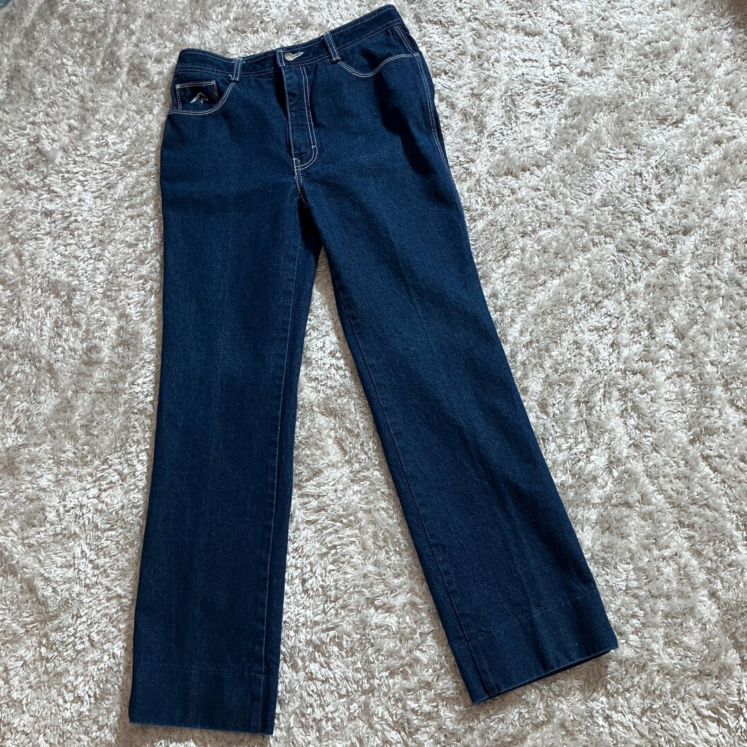 Vintage 70s 80s Jeans Bootcut Jeans Cotton Dark Wash Jordache High ...
