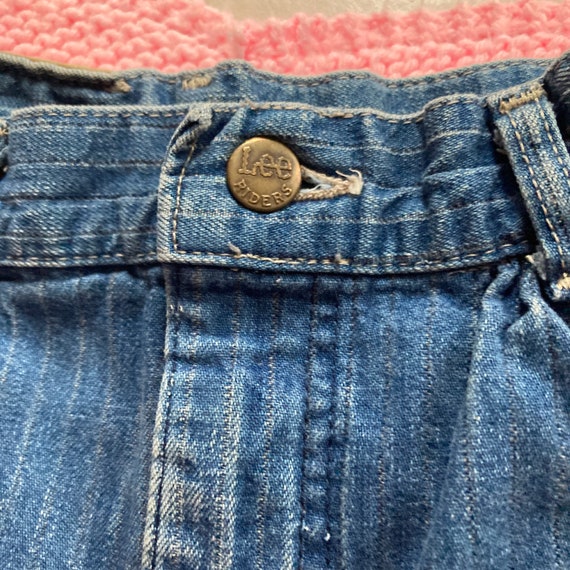 vintage lee jeans high waisted blue rinse 90s 100% co… - Gem