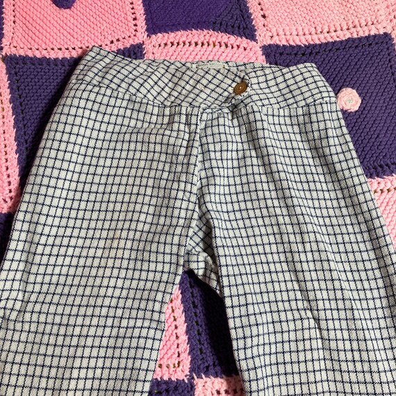 Vintage 50s 60s as is capri pants navy blue white pla… - Gem
