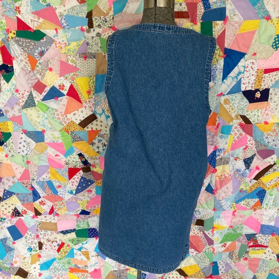 vintage Eddie Bauer dress cottage core denim jumper … - Gem