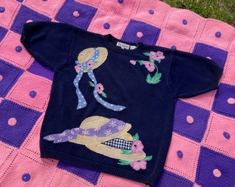 Purple Grandma Hat - Etsy