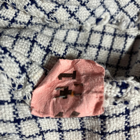 Vintage 50s 60s as is capri pants navy blue white pla… - Gem