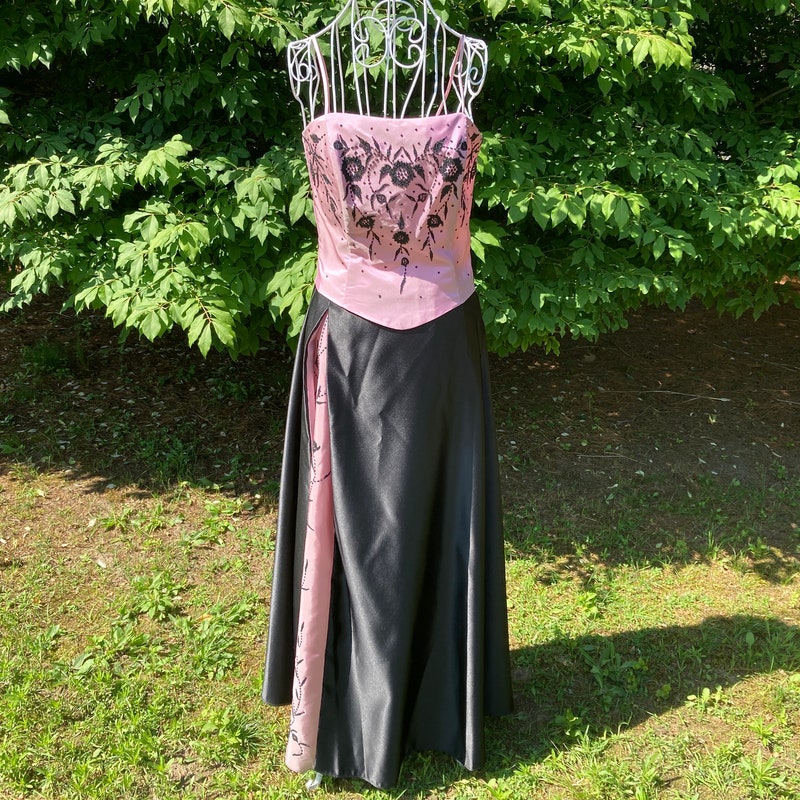 Pink Goth Prom Dress - Etsy