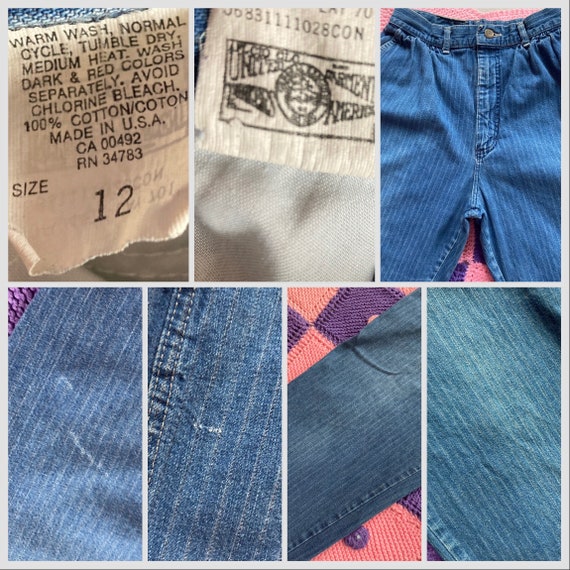 vintage lee jeans high waisted blue rinse 90s 100% co… - Gem
