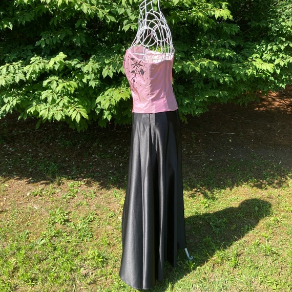 90s Y2K formal dress prom pink black |XS-S|made in u… - Gem