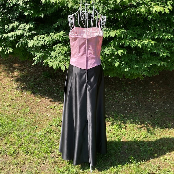 90s Y2K formal dress prom pink black |XS-S|made in u… - Gem