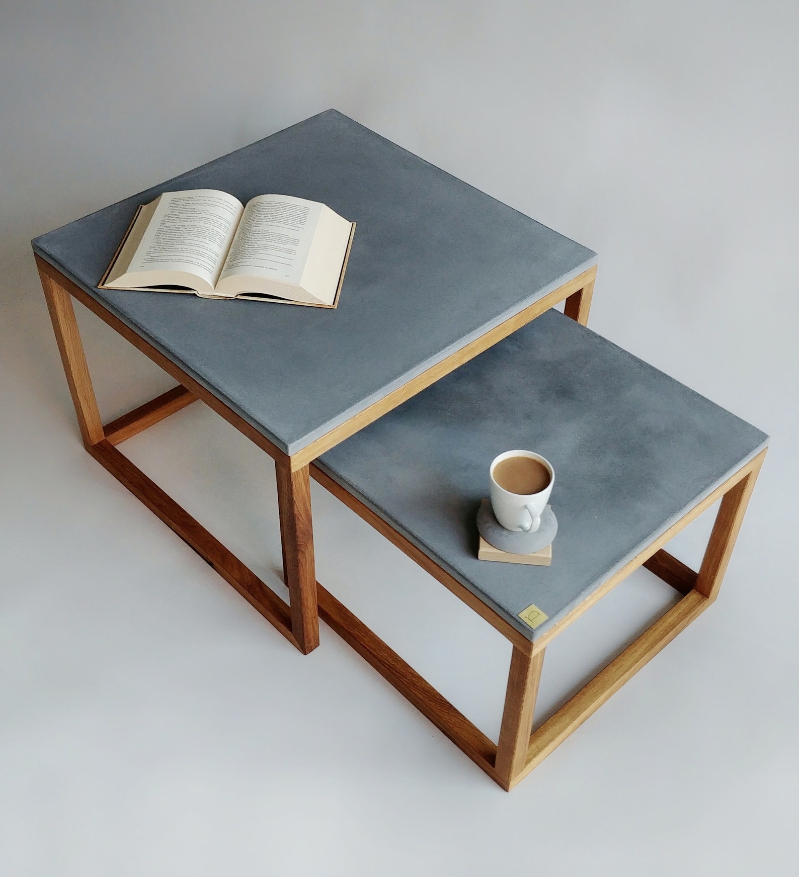 Concrete Coffee Table NALU Minimalist Industrial Side Table - Etsy